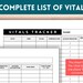 Vitals Tracker Chart, Vitals Sign Sheet, Vitals Signs Log, Medical ...