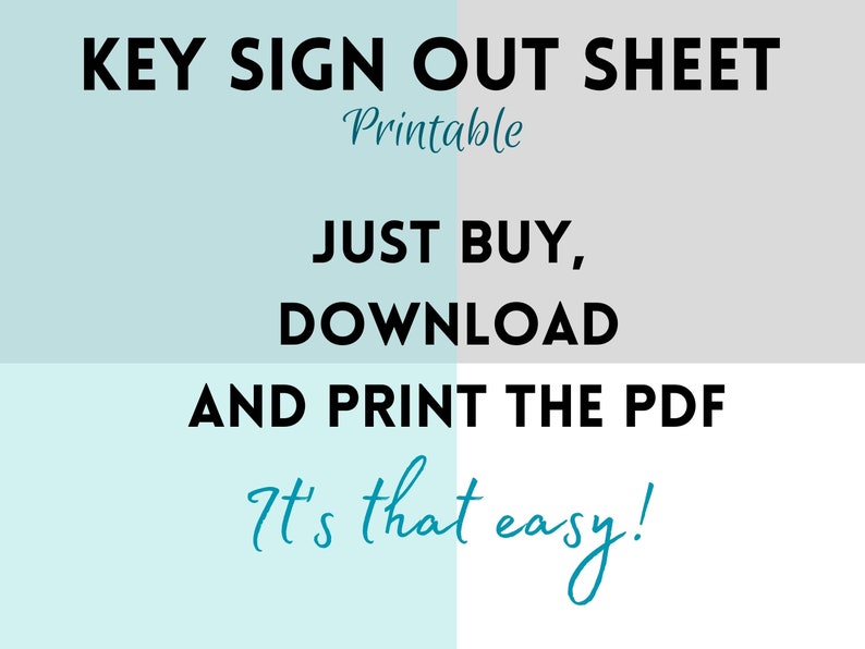 Key Sign Out Sheet, Signature List, Contact List, Sign in Out Form ...