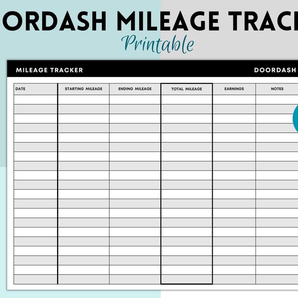 Doordash Door Dash Tracker - Etsy