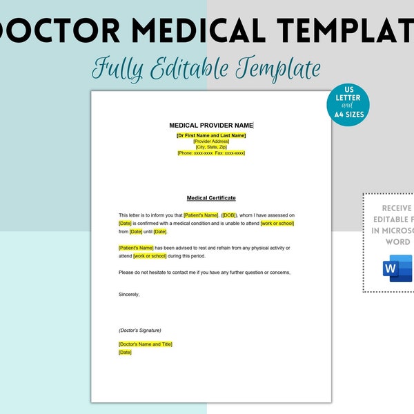 School Absence Note Template - Etsy