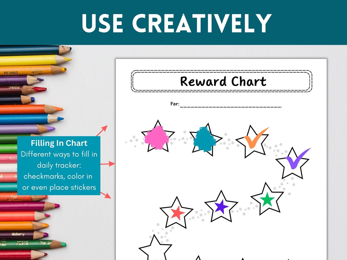 Reward Chart, Toddler Reward Chart, Reward Chart Printable, Kids ...