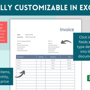 Simple Invoice, Invoice Template, Professional Invoice, Minimalist Invoice, Business Invoice ...