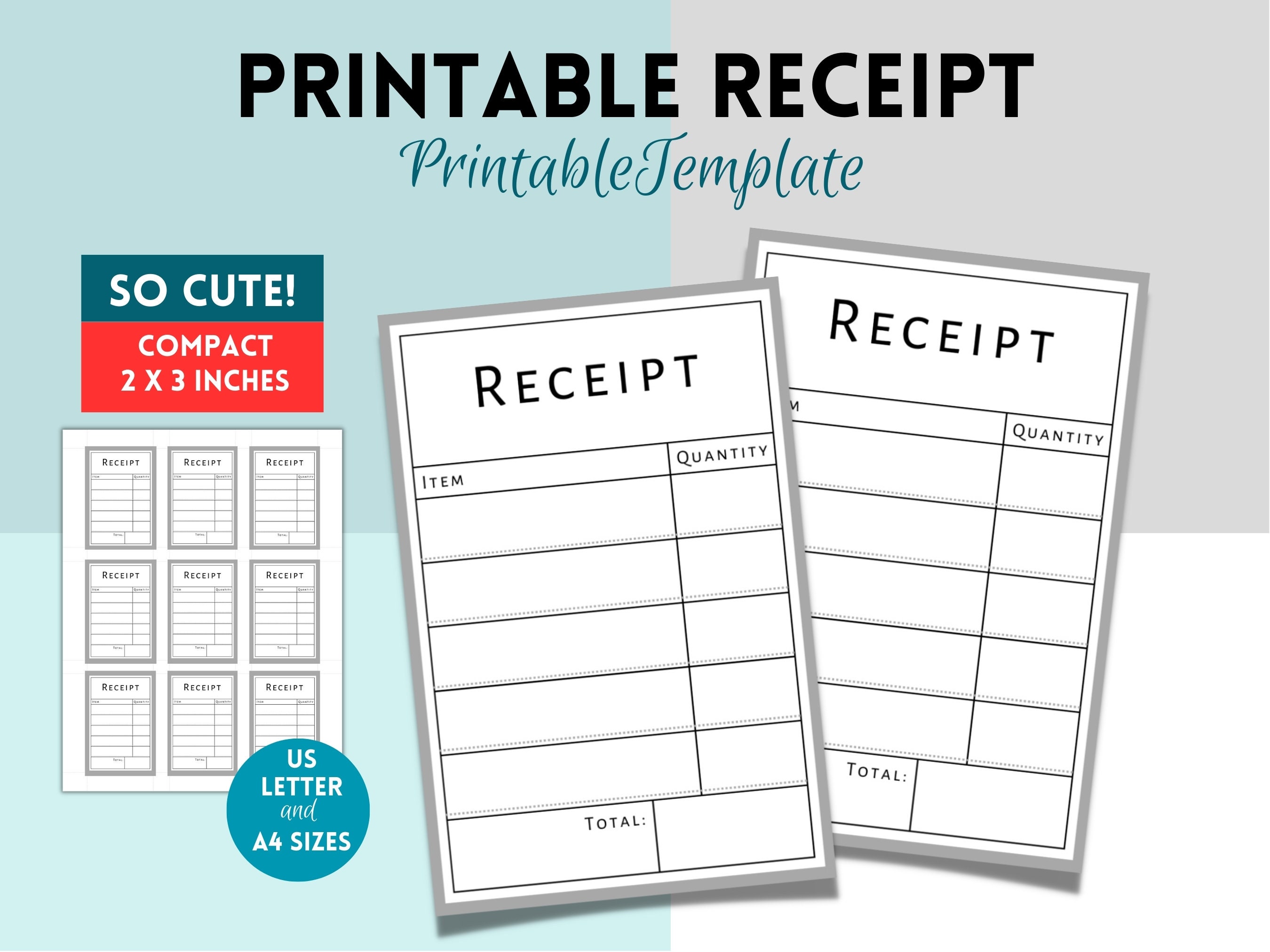 Cute Small Business Receipt, Receipt Form, Small Business Receipt ...