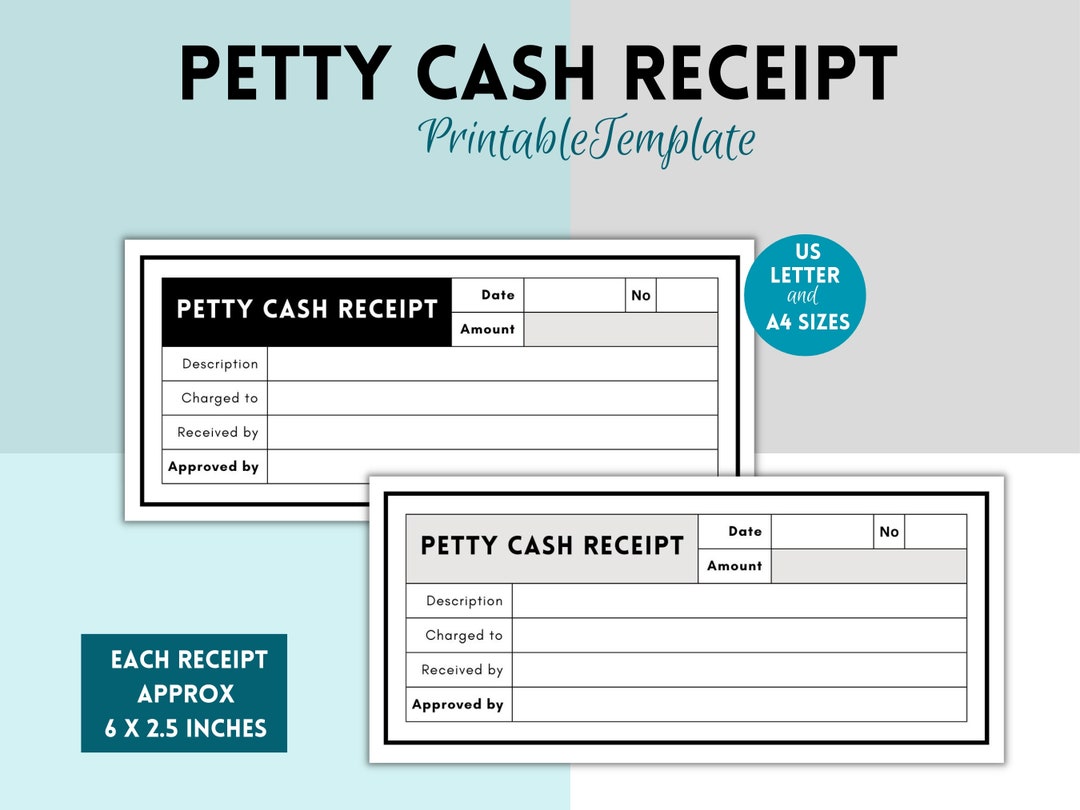 Printable Petty Cash Voucher Form, Petty Cash Voucher Template, Petty ...