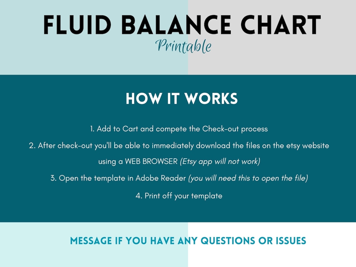 Fluid Balance Chart, Fluids Intake and Output Record, Intake and Output Tracker, Health Care ...