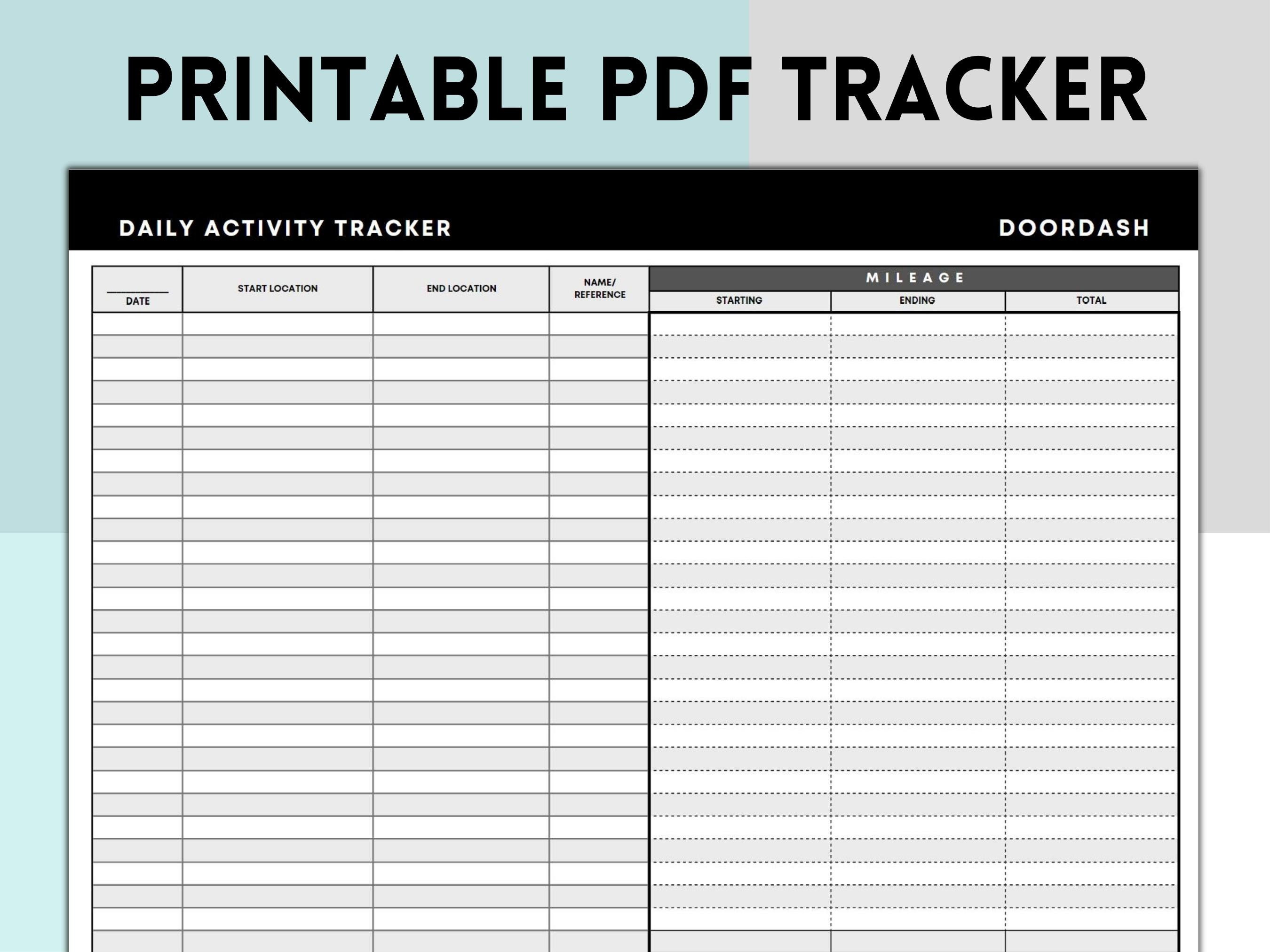 Doordash Mileage Tracker at Susan Jaimes blog