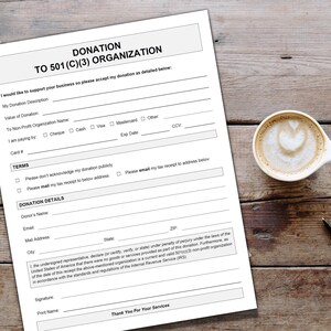 Donation to 501(c)(3) Organization, 501(c)(3) Donation Template, 501 ...