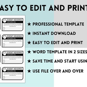 Printable Editable Raffle Ticket, Enter to Win Printable Ticket, Word ...