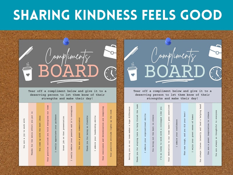 Printable Tear off Compliments, Random Acts of Kindness Activity ...