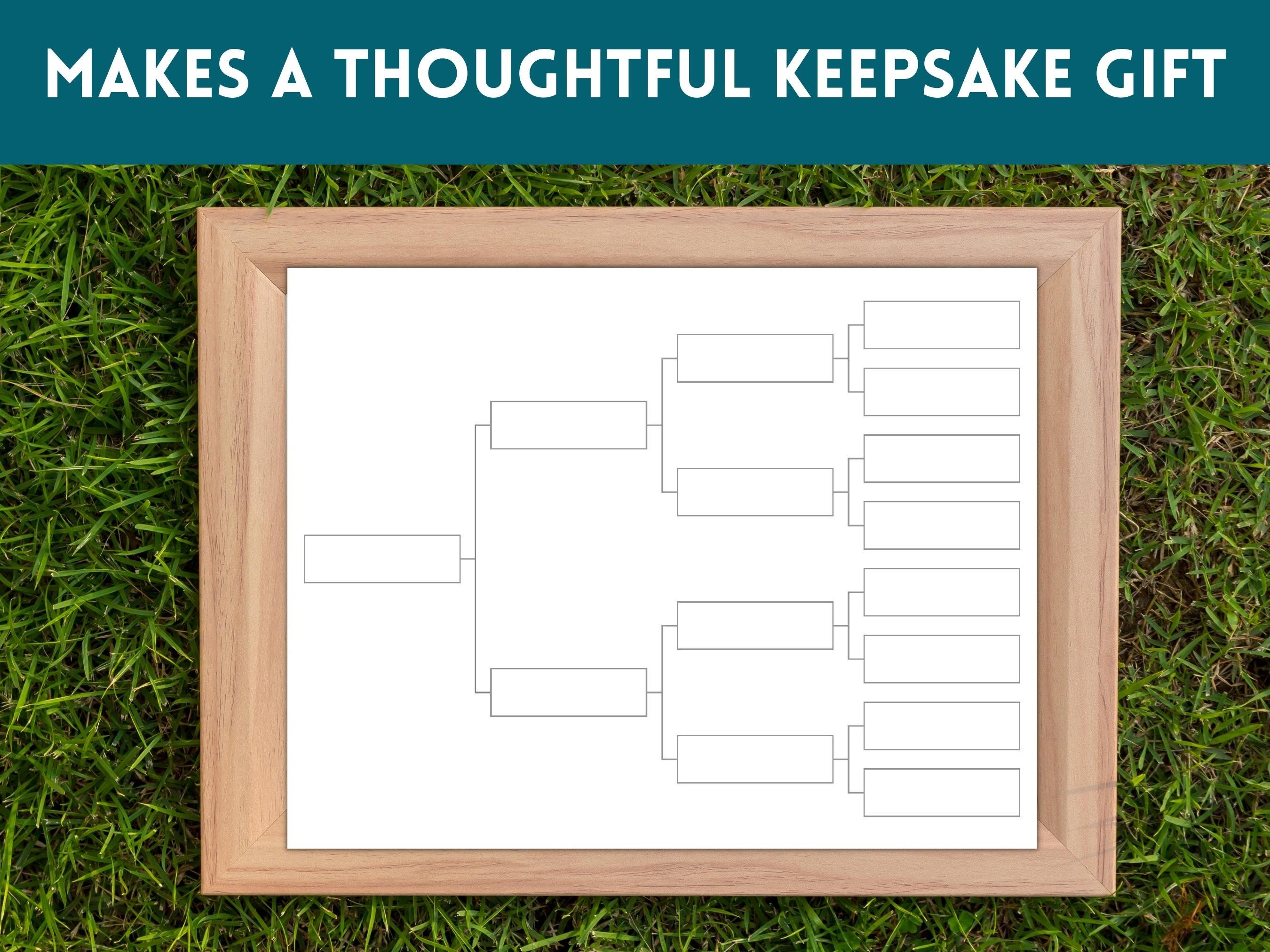 Blank Family Tree Chart Template, Pdf Print File, Family History ...