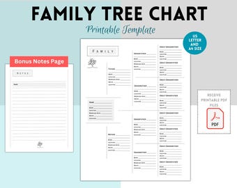 Ancestry Workbook | Printable Family History Research Worksheets | Easy ...