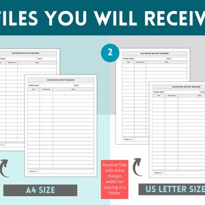 Catheter Output Record, Foley Catheter Form, Foley Catheter Record ...