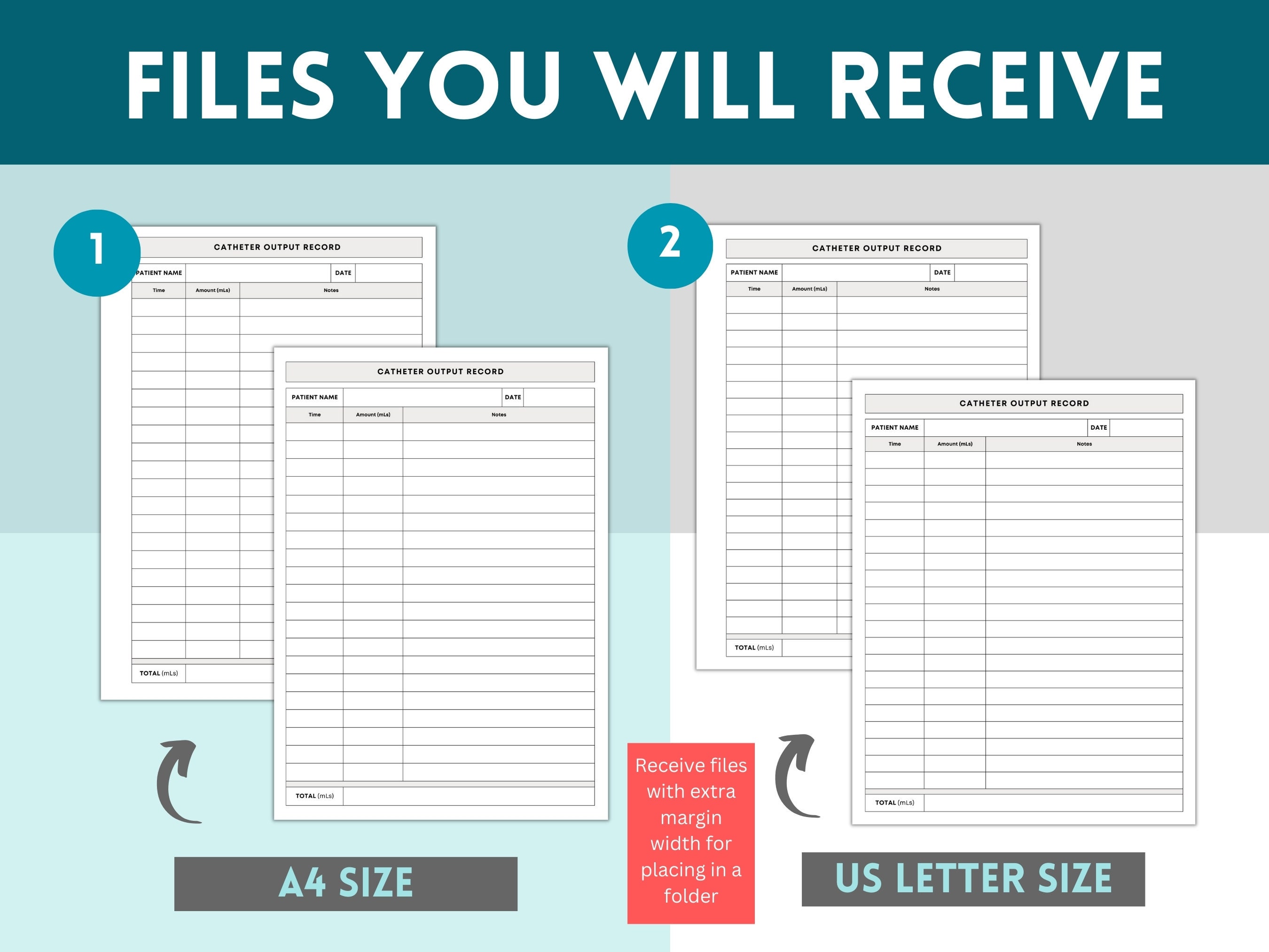 Catheter Output Record, Foley Catheter Form, Foley Catheter Record ...