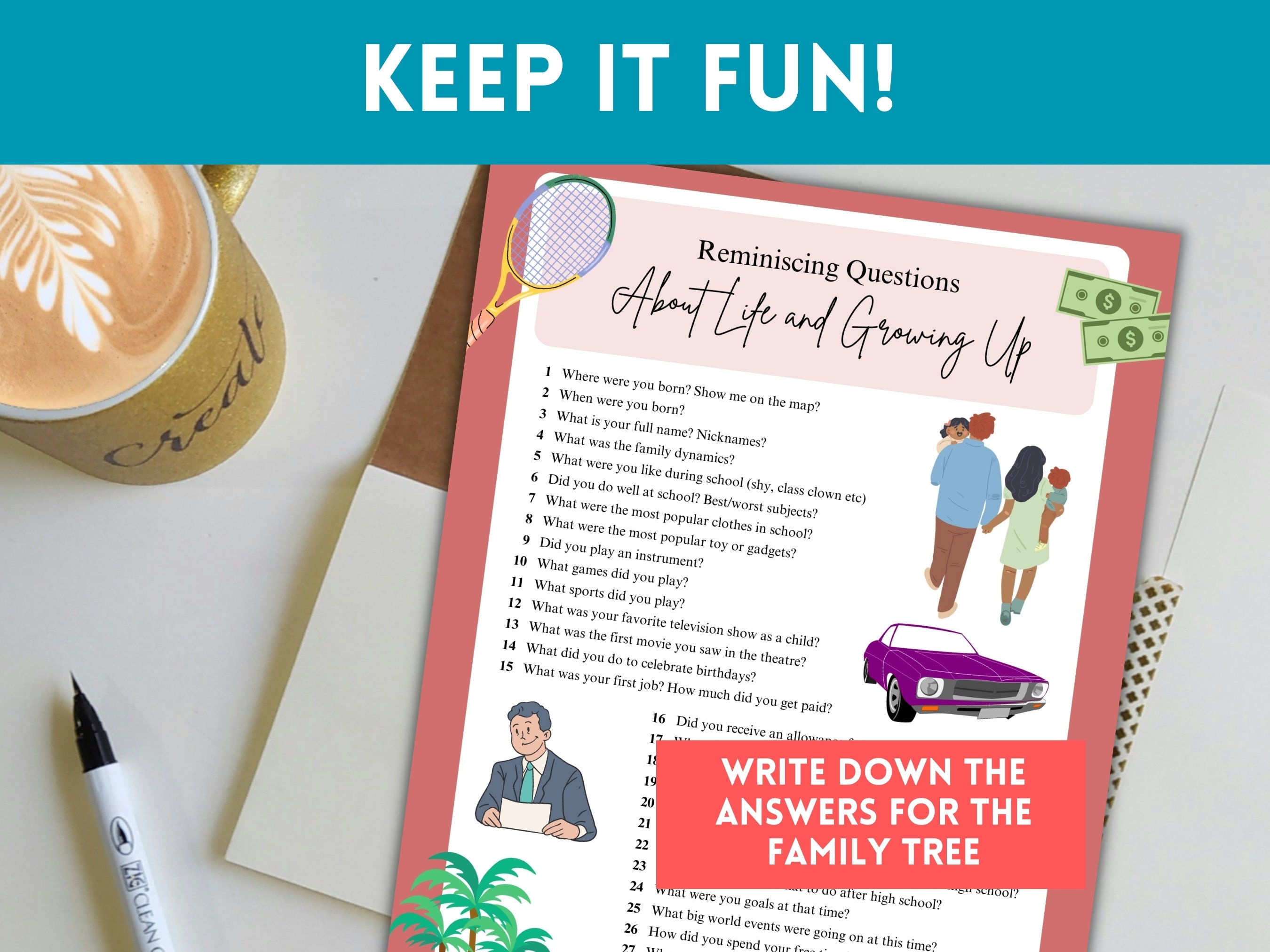 Reminiscing Game for Seniors, Conversation Dementia Resources, Dementia ...