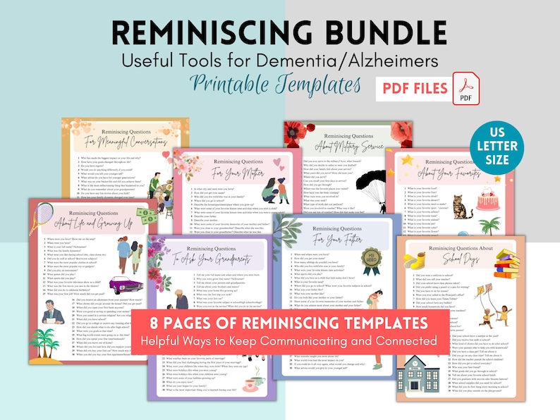 Reminiscing Game for Seniors, Conversation Dementia Resources, Dementia ...