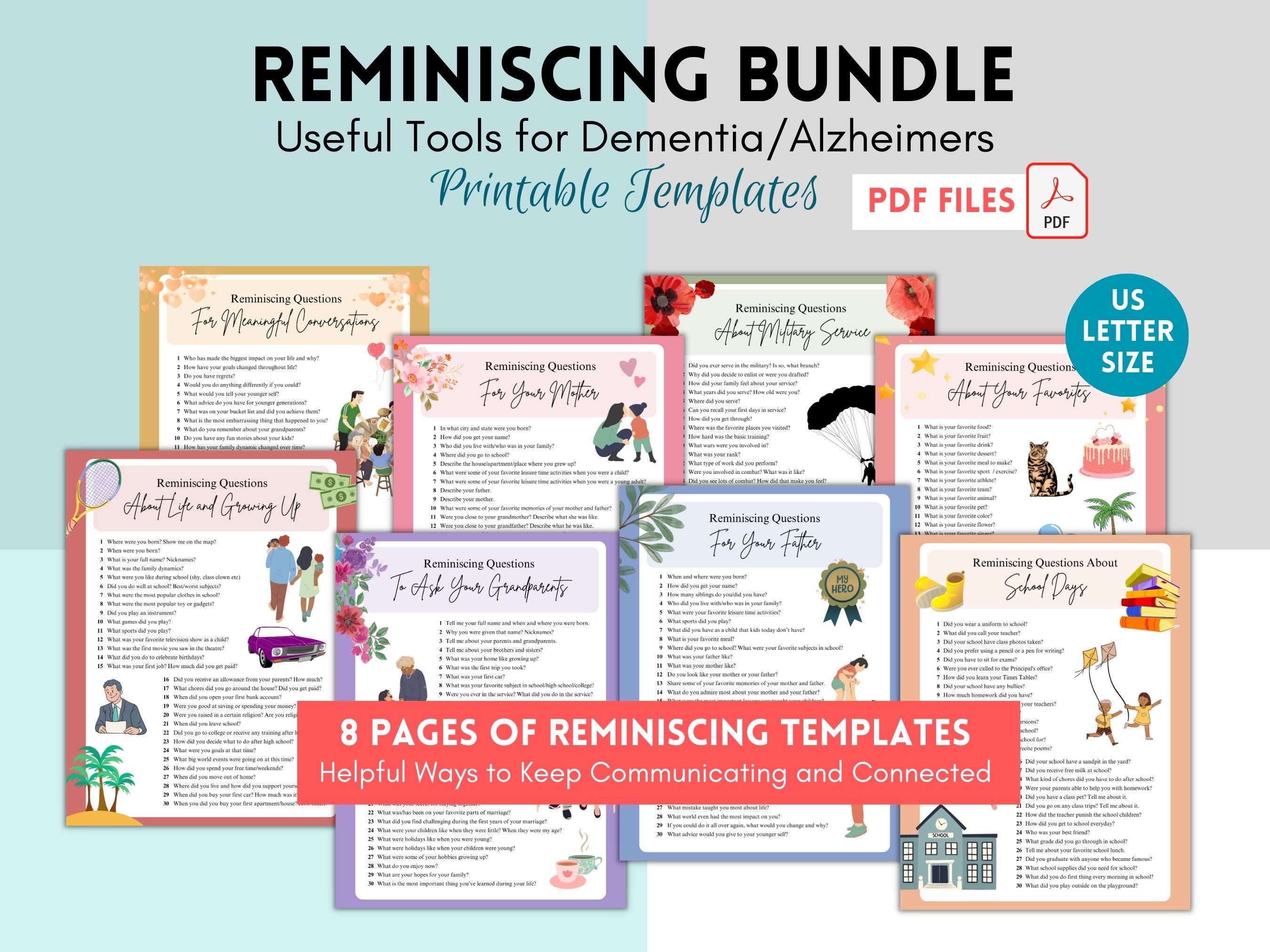 Reminiscing Game for Seniors, Conversation Dementia Resources, Dementia ...