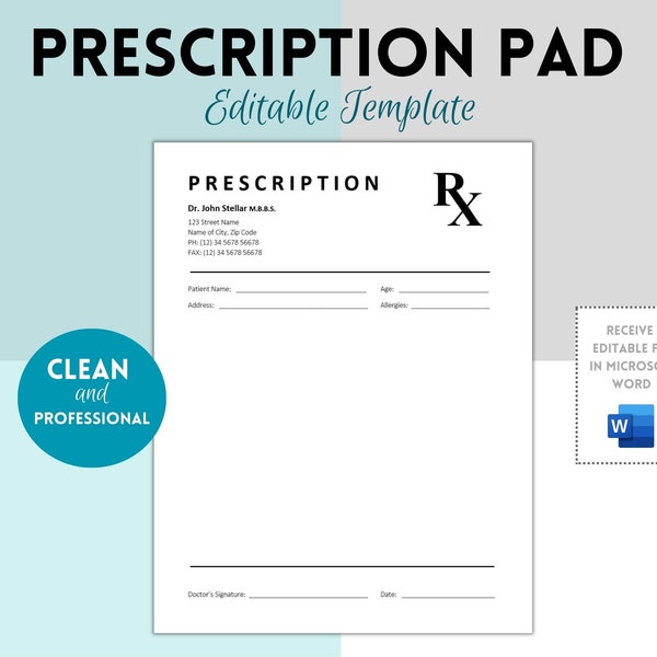 Prescription Pad Png - Etsy
