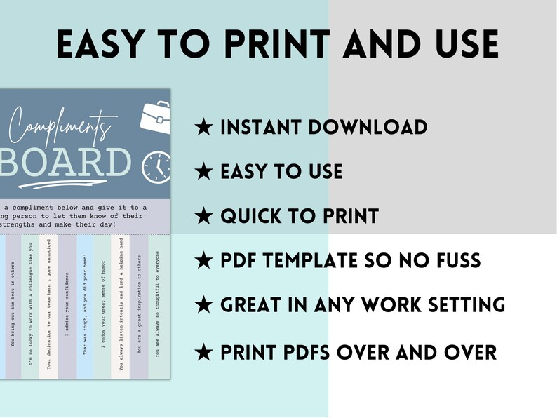 Printable Tear off Compliments, Random Acts of Kindness Activity ...