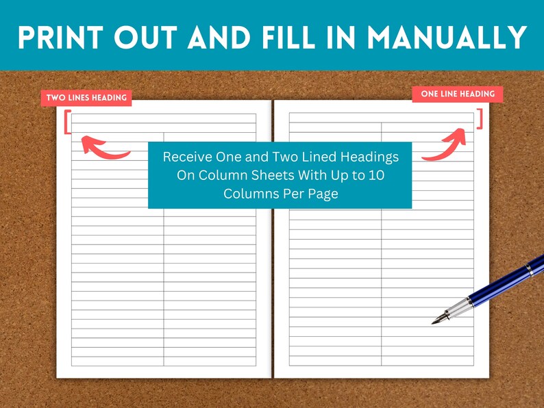 Blank Column Chart, Column Grid, Blank Table Chart Template, Printable ...