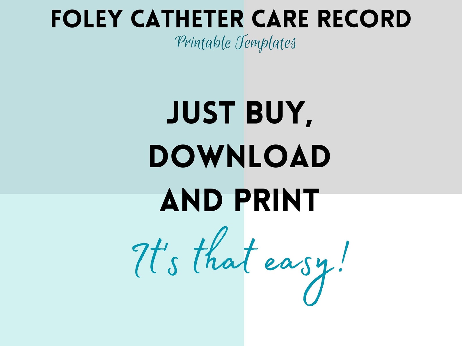 Foley Catheter Care Chart, Catheter Form, Foley Catheter Record Sheet ...