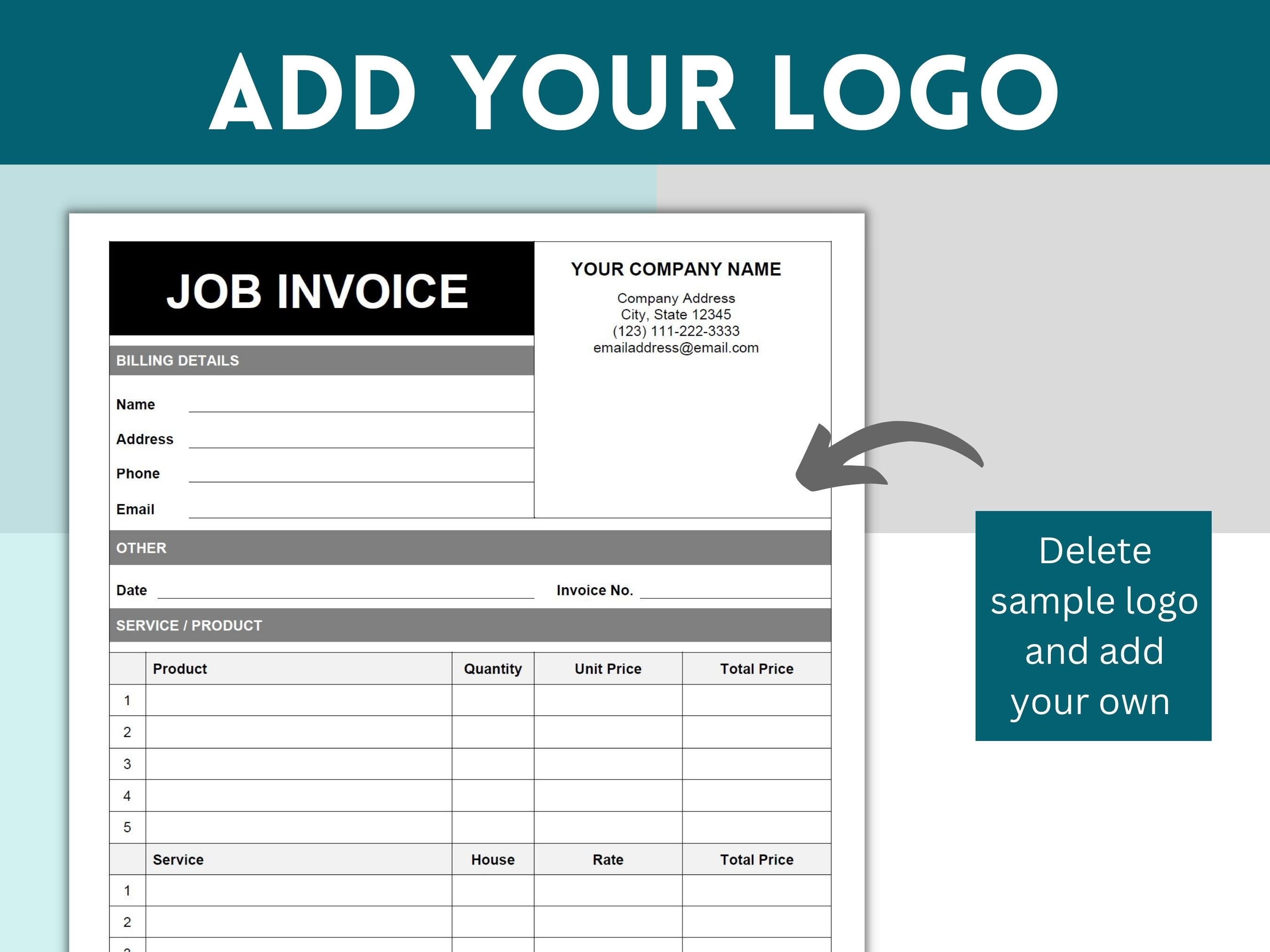 Business Template Bundle, Invoice, Quote, Receipt, Small Business ...