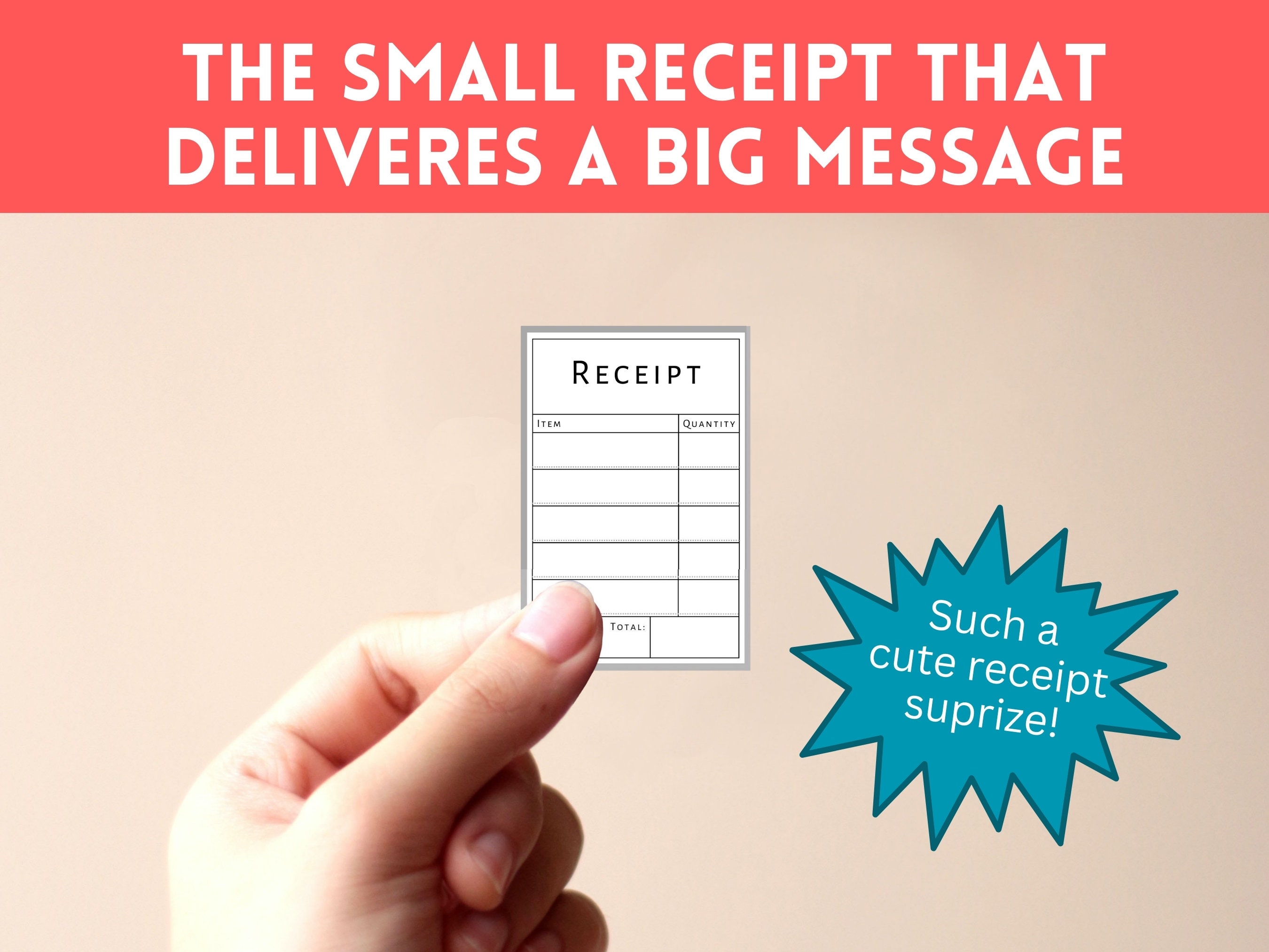Cute Small Business Receipt, Receipt Form, Small Business Receipt ...