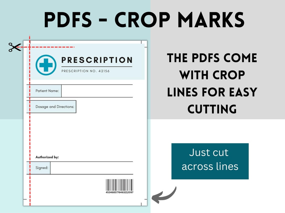 Fully Blank Prescription Label, Prescription Pad Label Template ...