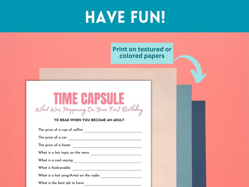 Baby's First Birthday Party Game, How Well Do You Know the One Year Old ...