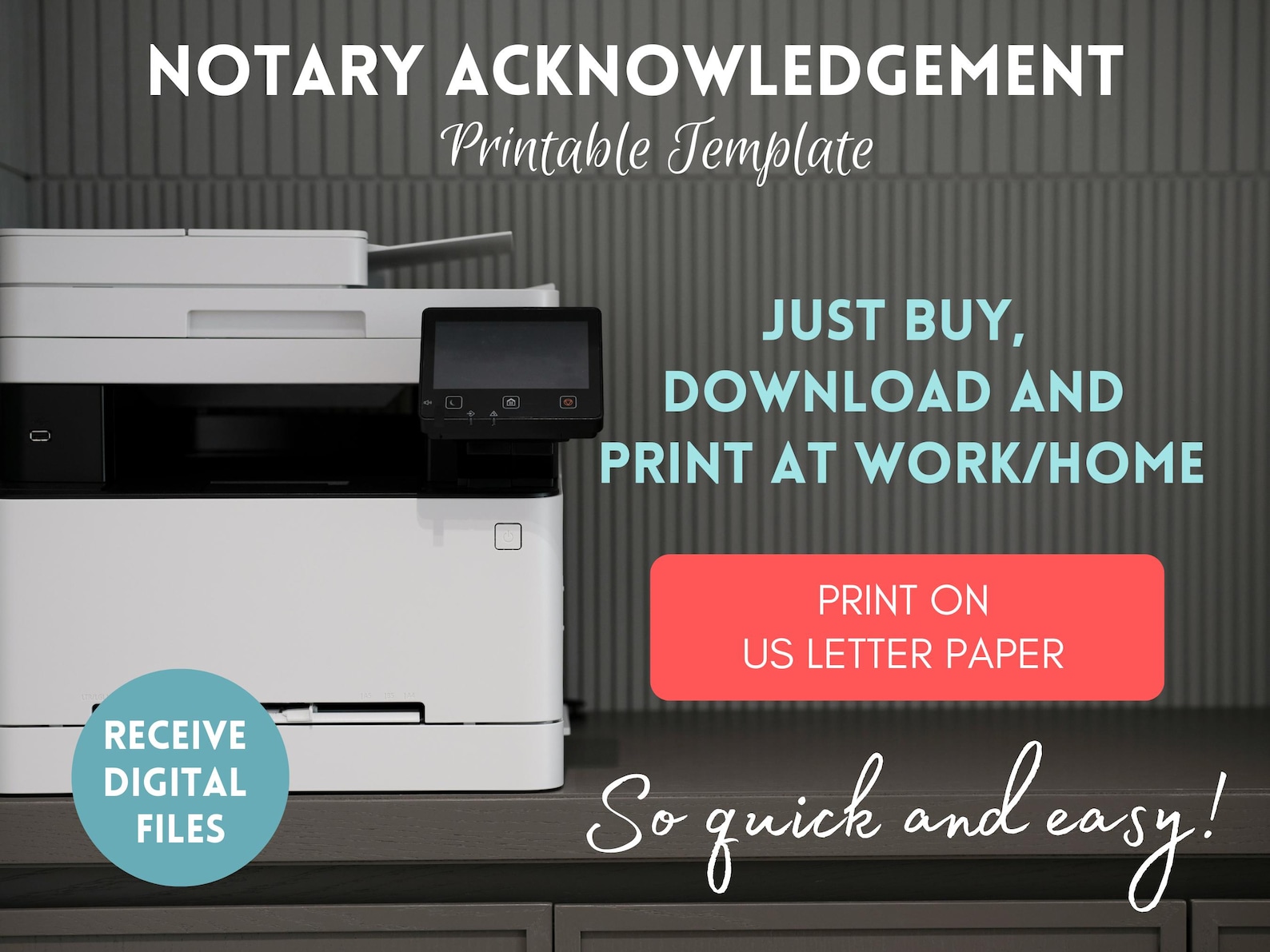 Notary Acknowledgement, Notary Form, Notary Letter, Acknowledgement ...