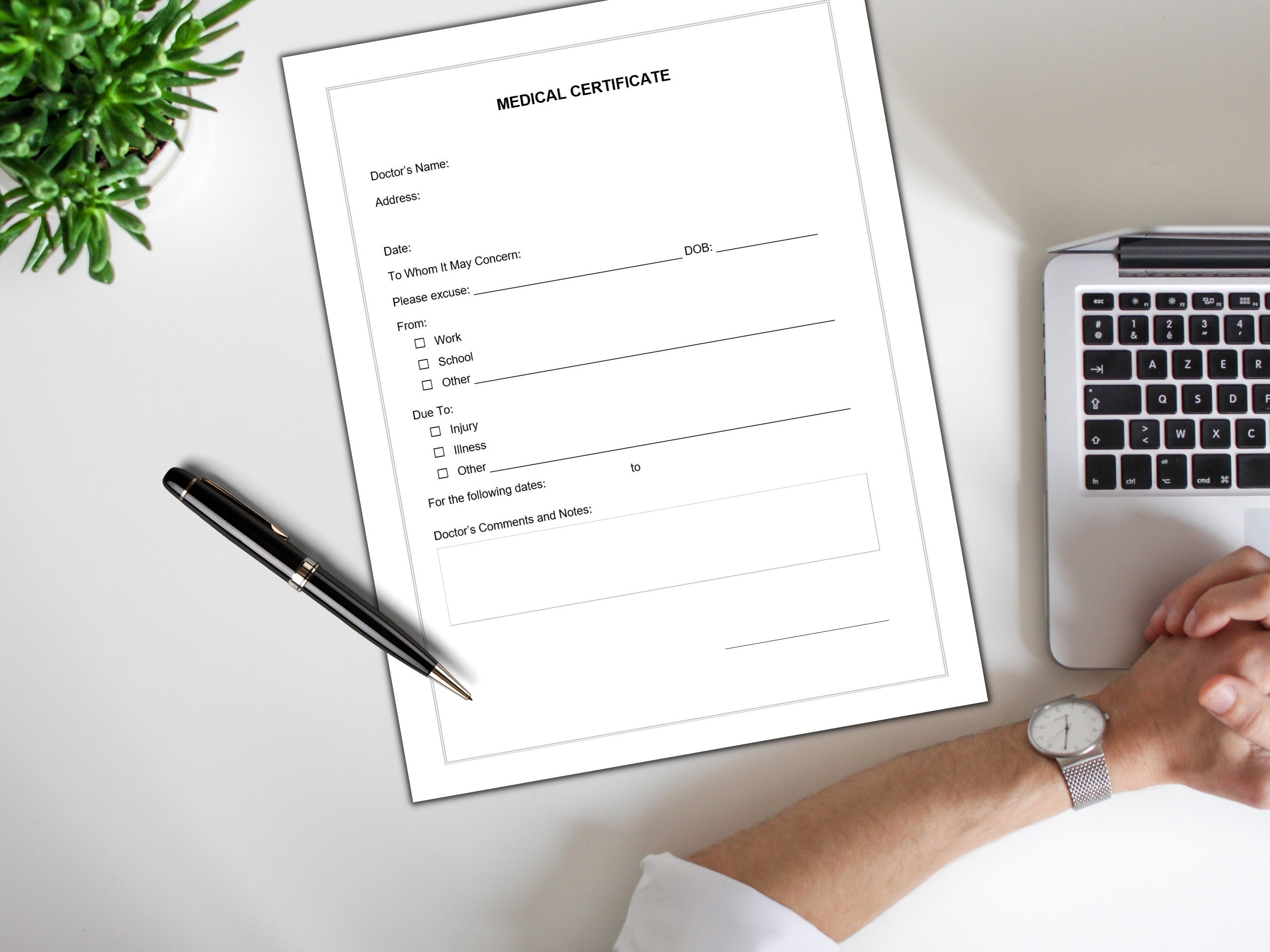 Arztbrief Für Die Schule Mit Unterschrift