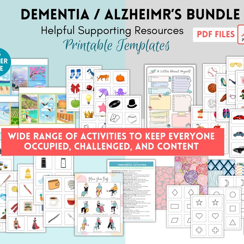 Printable Games for Dementia - Etsy