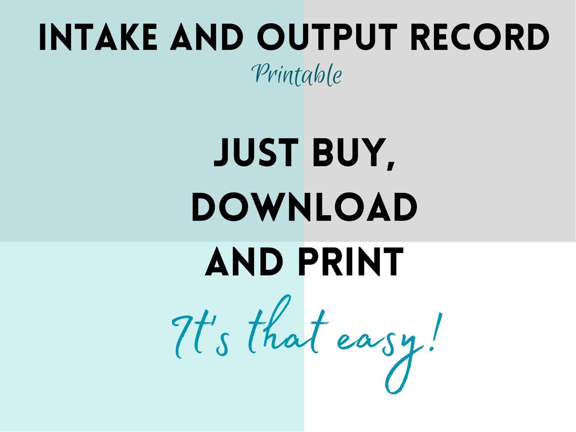 Fluids Intake and Output Record, Fluid Balance Chart, Intake Output ...