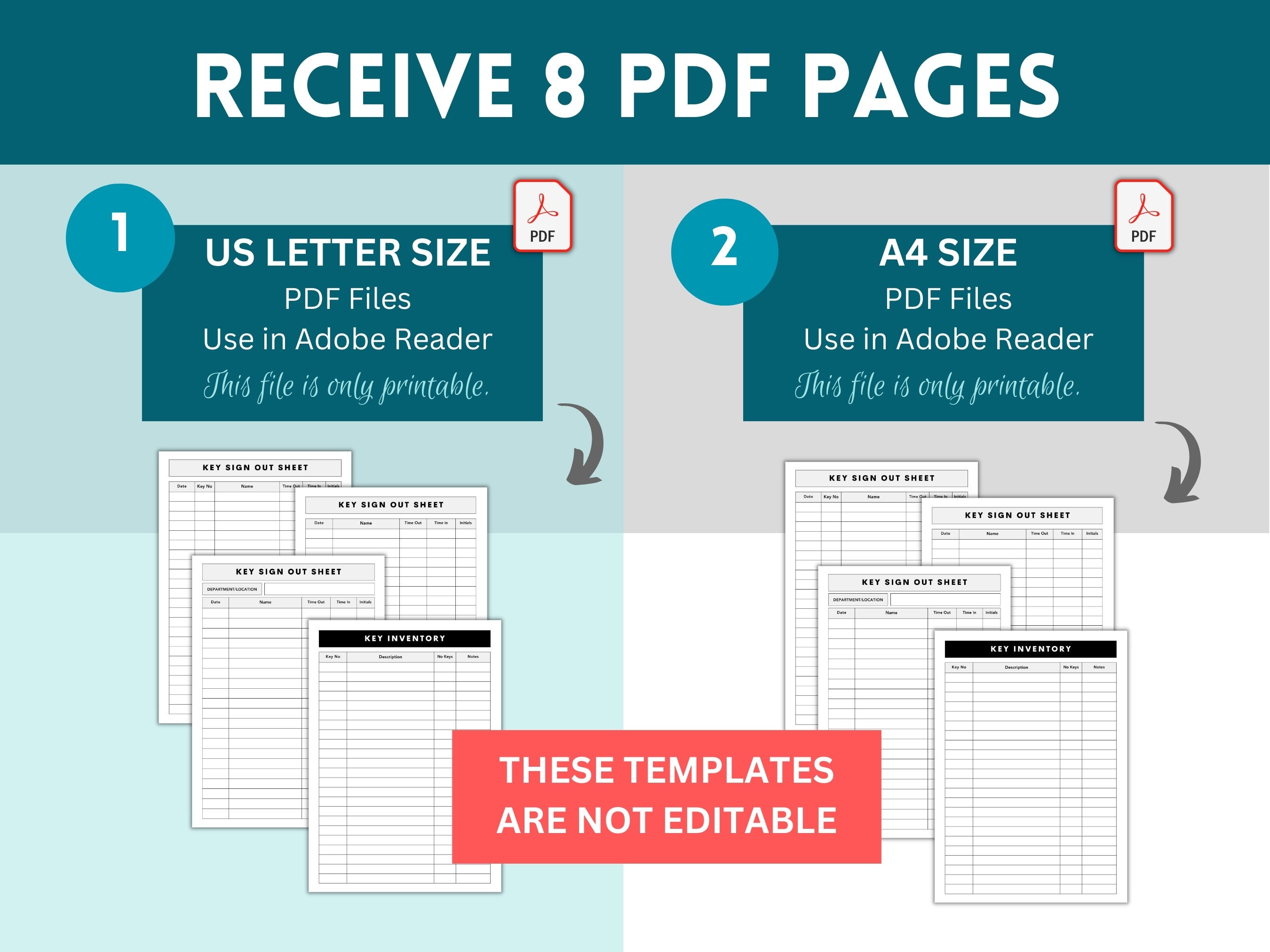 Key Sign Out Sheet, Key Signature List, Contact List, Sign in Out Form ...