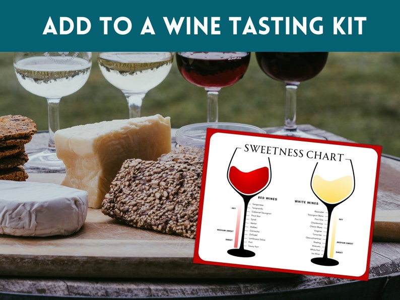 Wine Sweetness Chart, Wine Tasting Sheet Printable, Wine Tasting Party ...