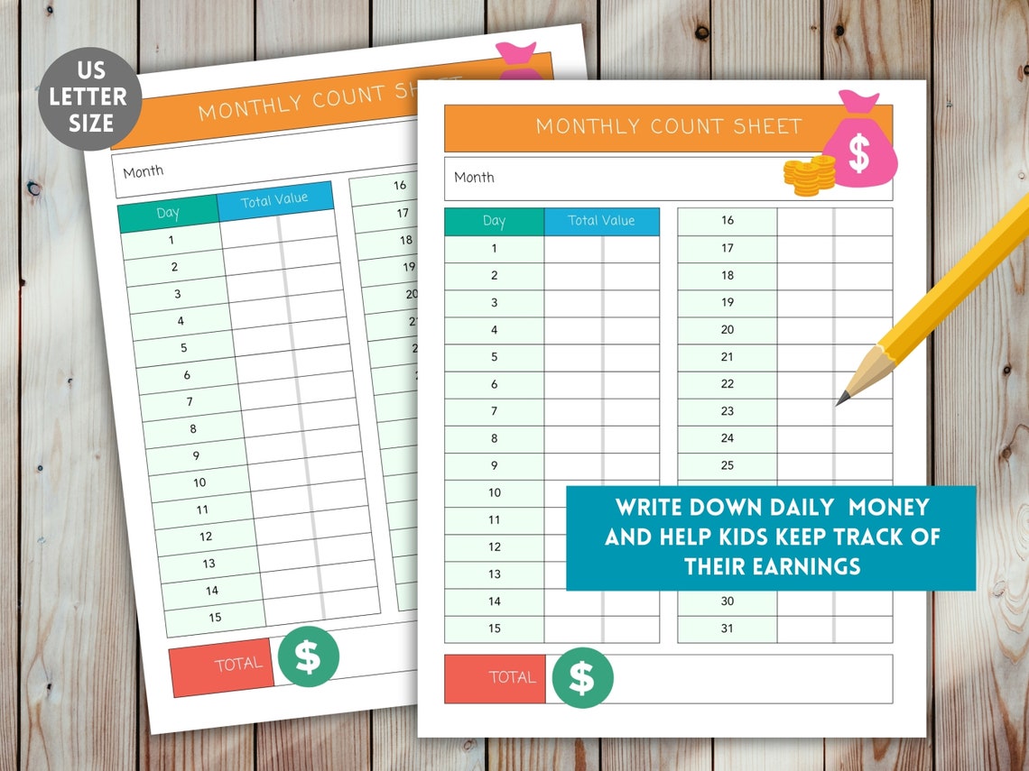 Payslip for Kids, Printable Kids Paystub, Kids Paycheck, Earn Money ...