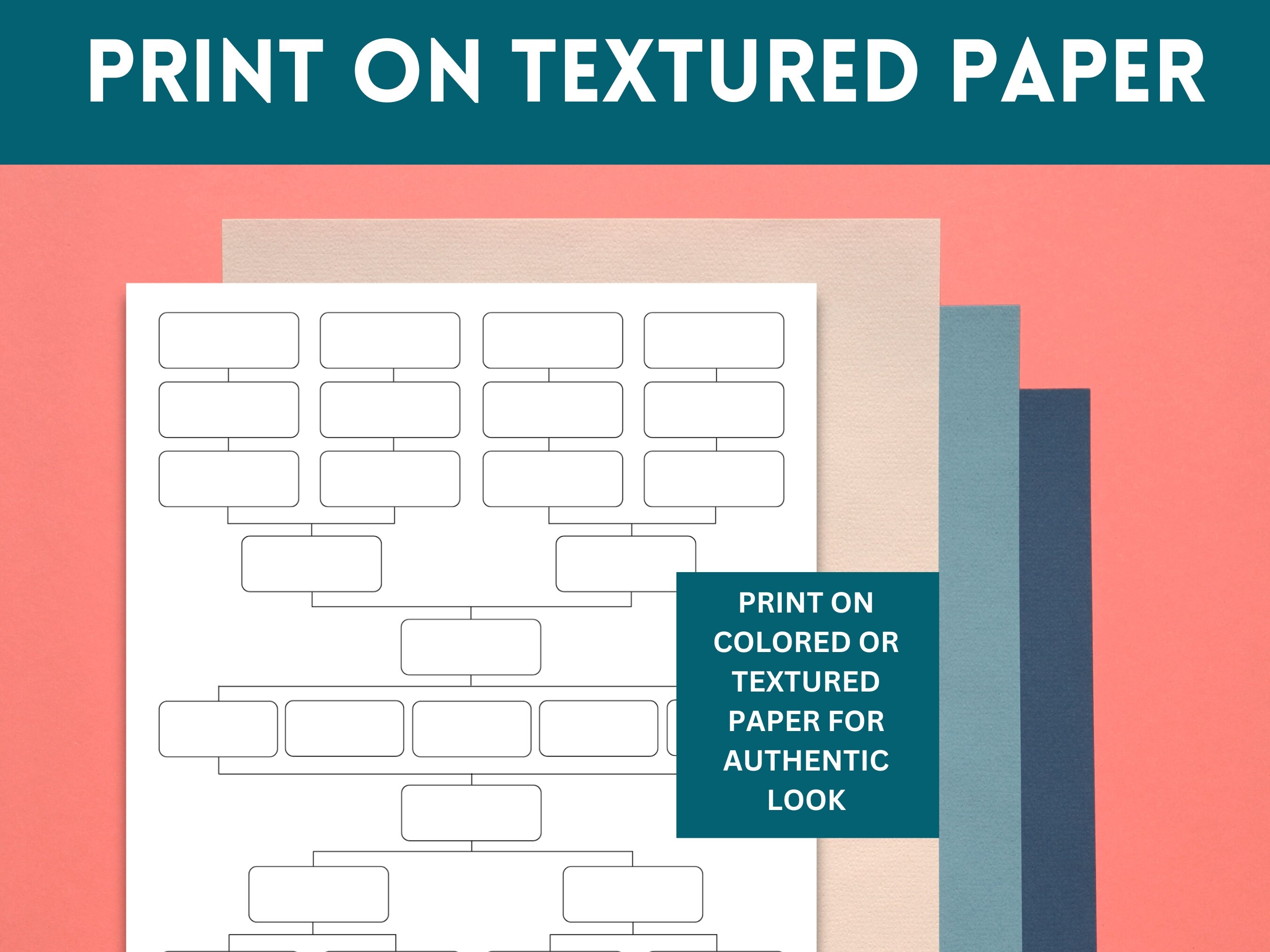 Blank Family Tree Chart Template, Family History, Pedigree Chart ...