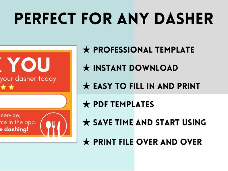 Doordash Delivery Rating Cards, Food Delivery Driver, Doordash Customer ...