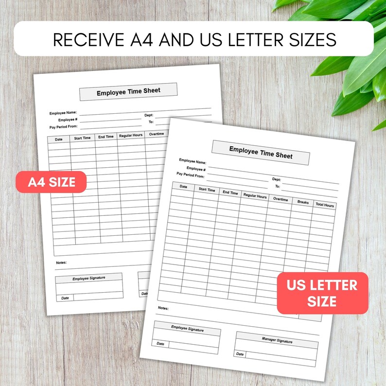 Editable Employee Time Sheet, Timesheet, Employee Work Schedule, Weekly ...