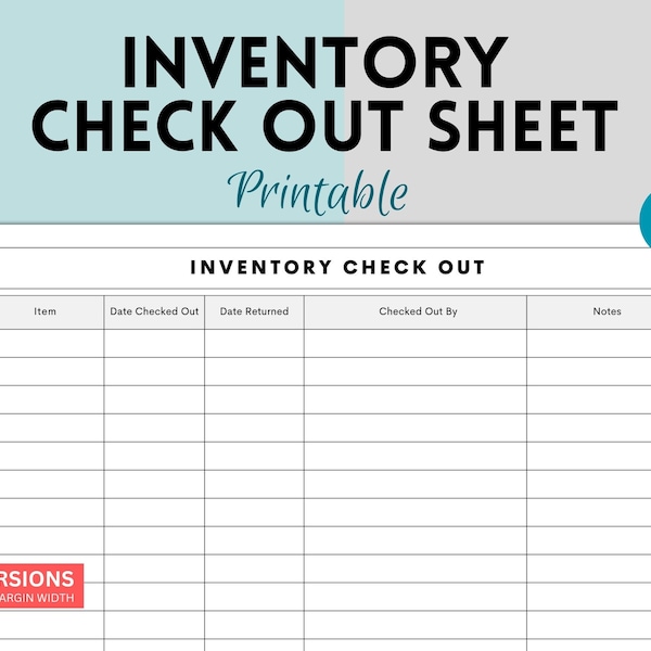 Inventory in Out Tracker - Etsy