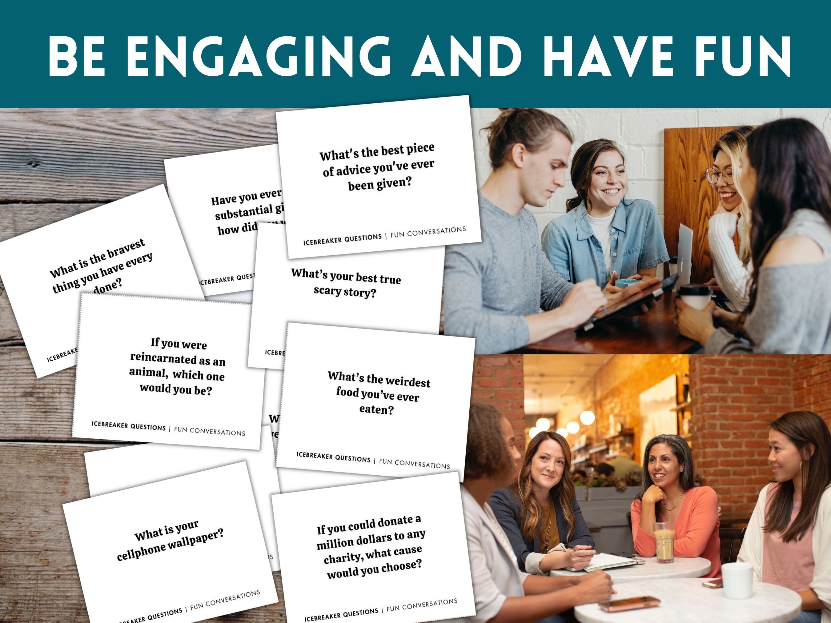 Conversation Starter Cards, Printable Conversation Cards, Road Trip ...