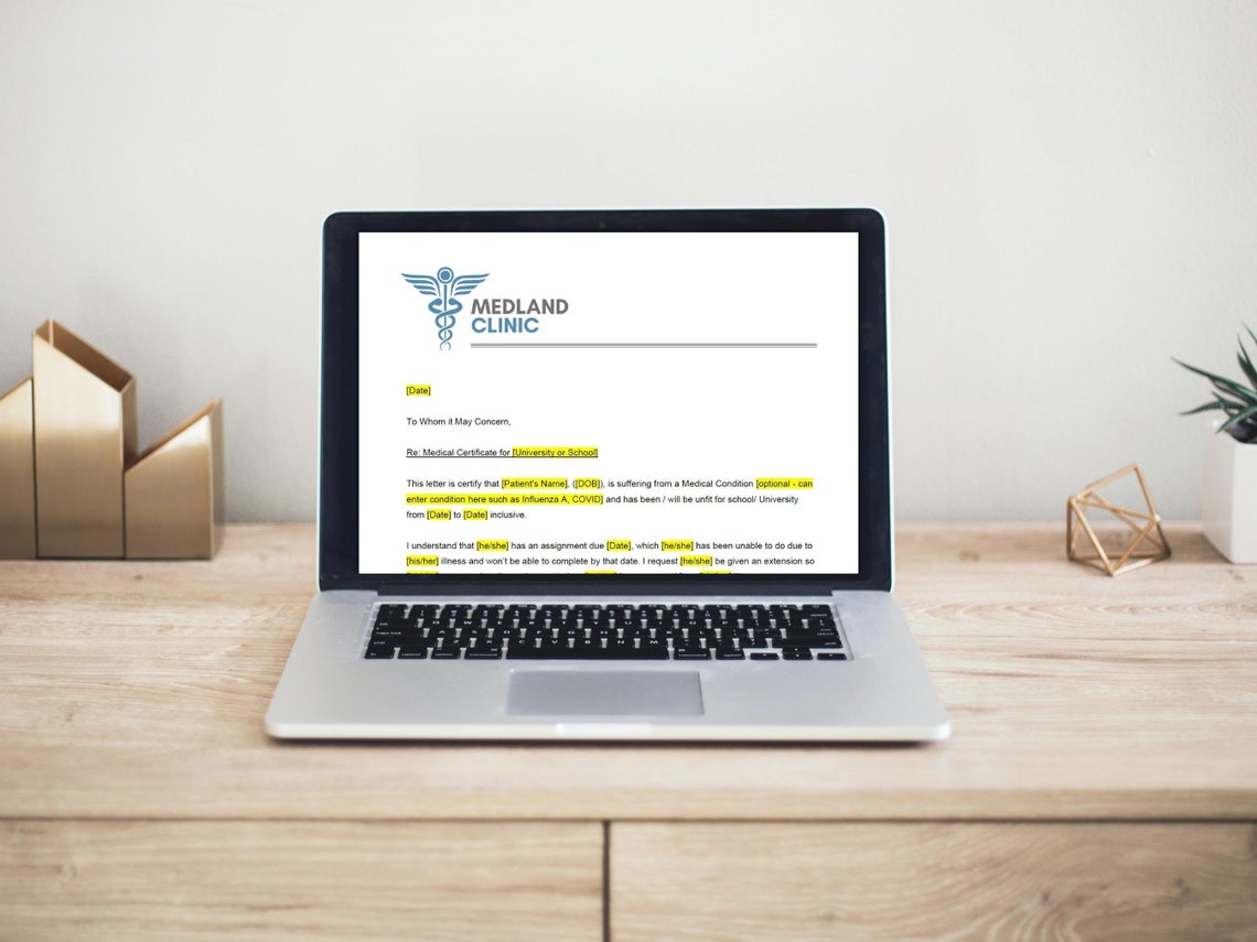 Doctor's Note, Doctor's Letter, Medical Certificate, Missing Assignment ...