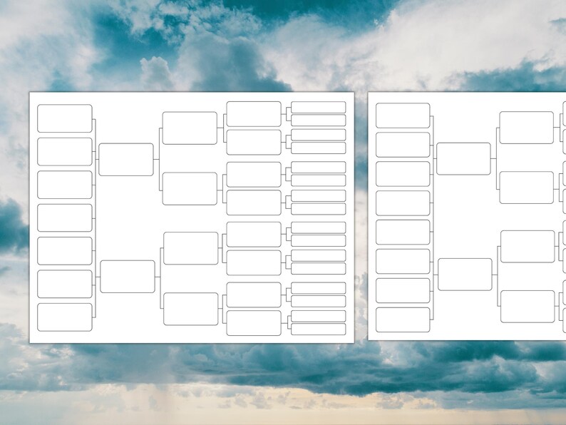 Blank Family Tree Chart Template Family History Pedigree - Etsy Canada