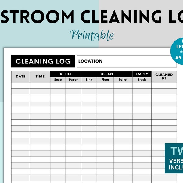 Cleaning Chart - Etsy
