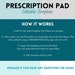 Prescription Pad Template, Rx Prescription Notepad Template ...