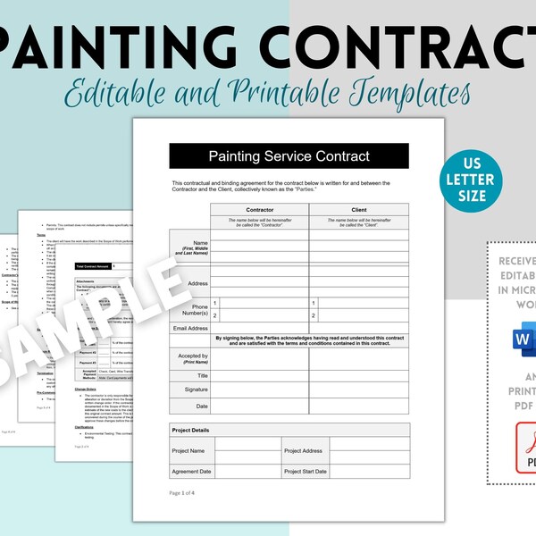 Painting Proposal Template - Etsy