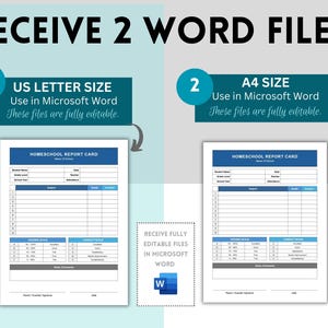 Editable Homeschool Report Card, Homeschooling Progress Report, Grade ...