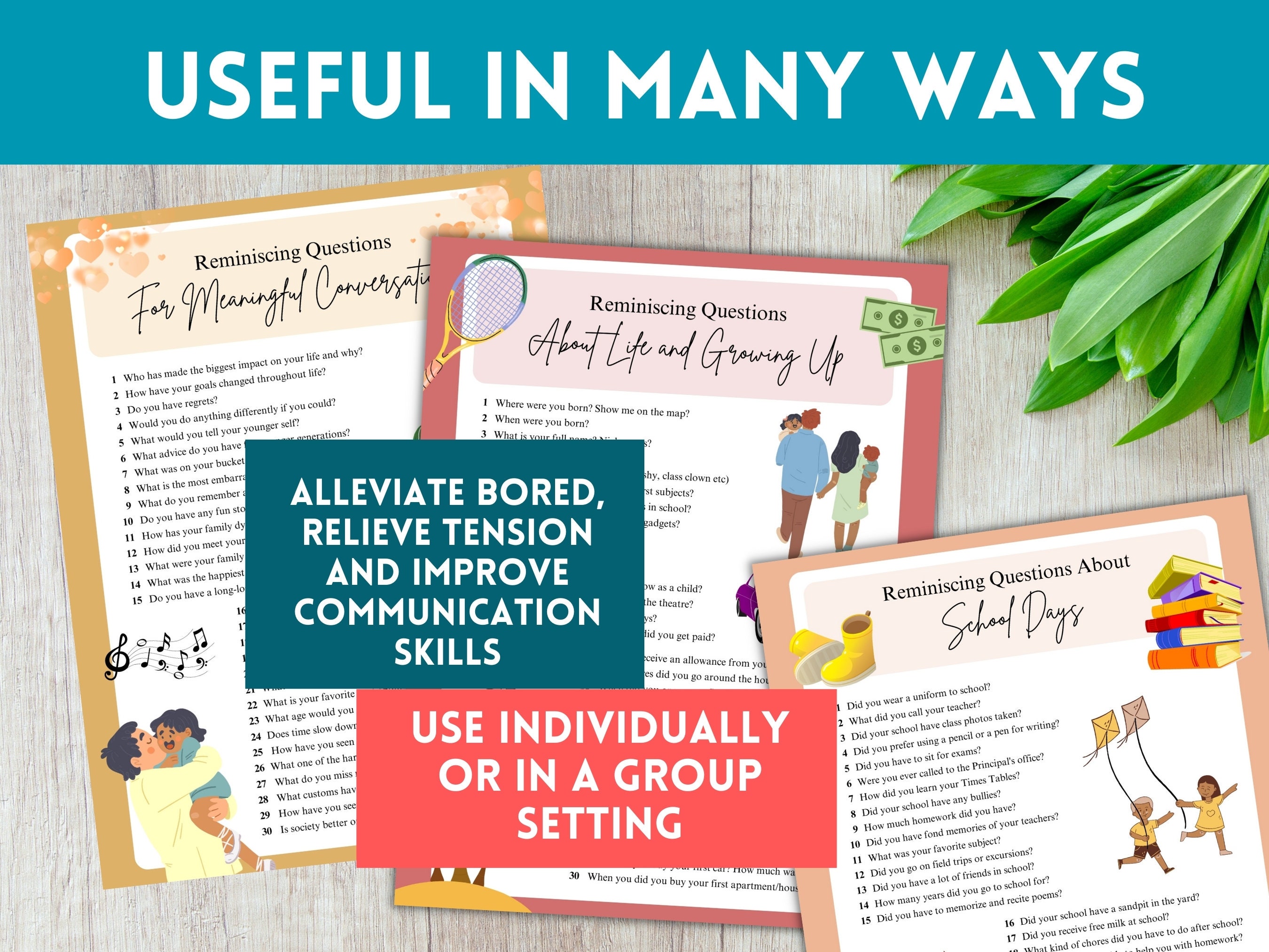 Reminiscing Game for Seniors, Conversation Dementia Resources, Dementia ...