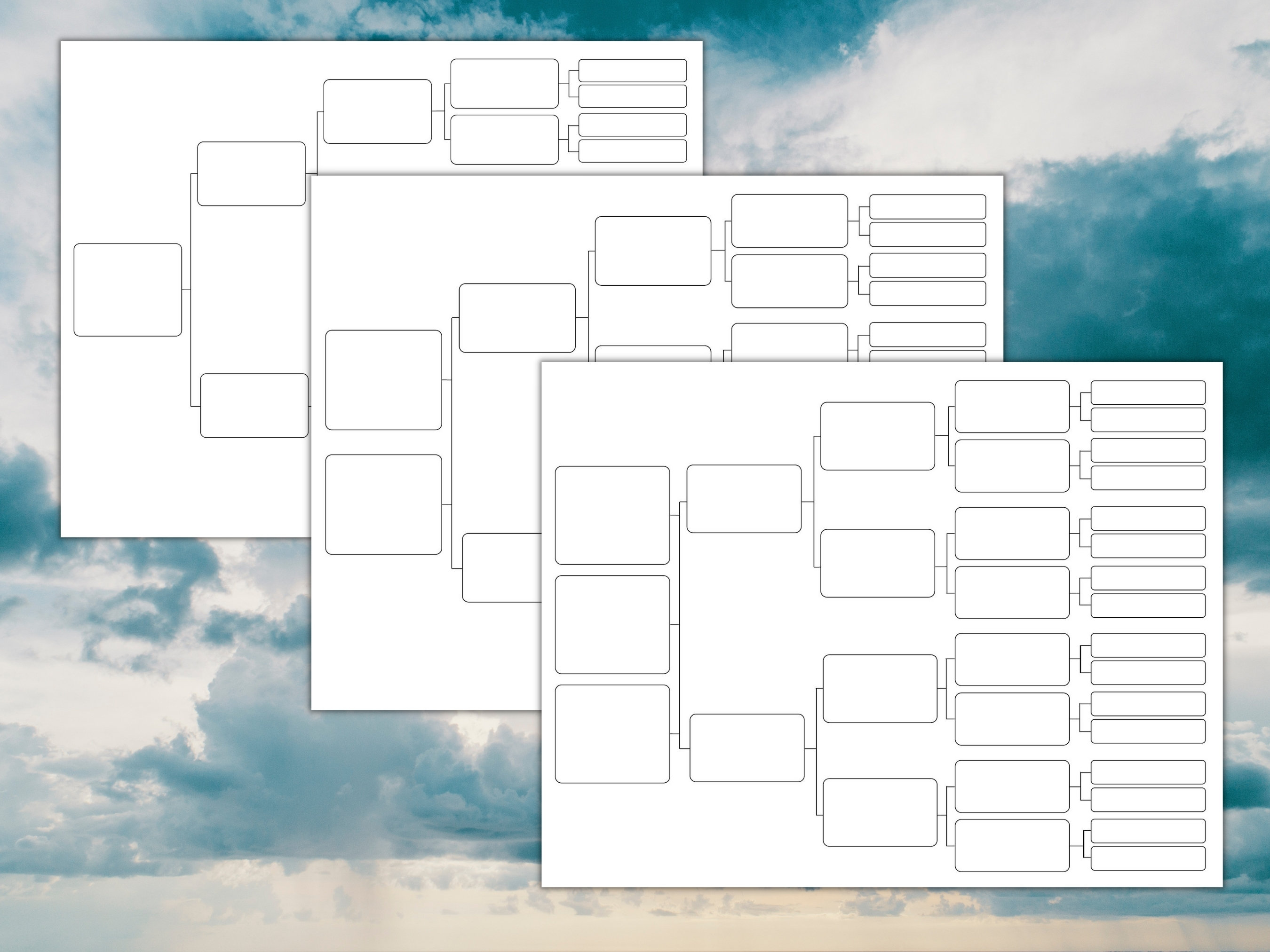 Blank Family Tree Chart Template, Family History, Pedigree Chart ...