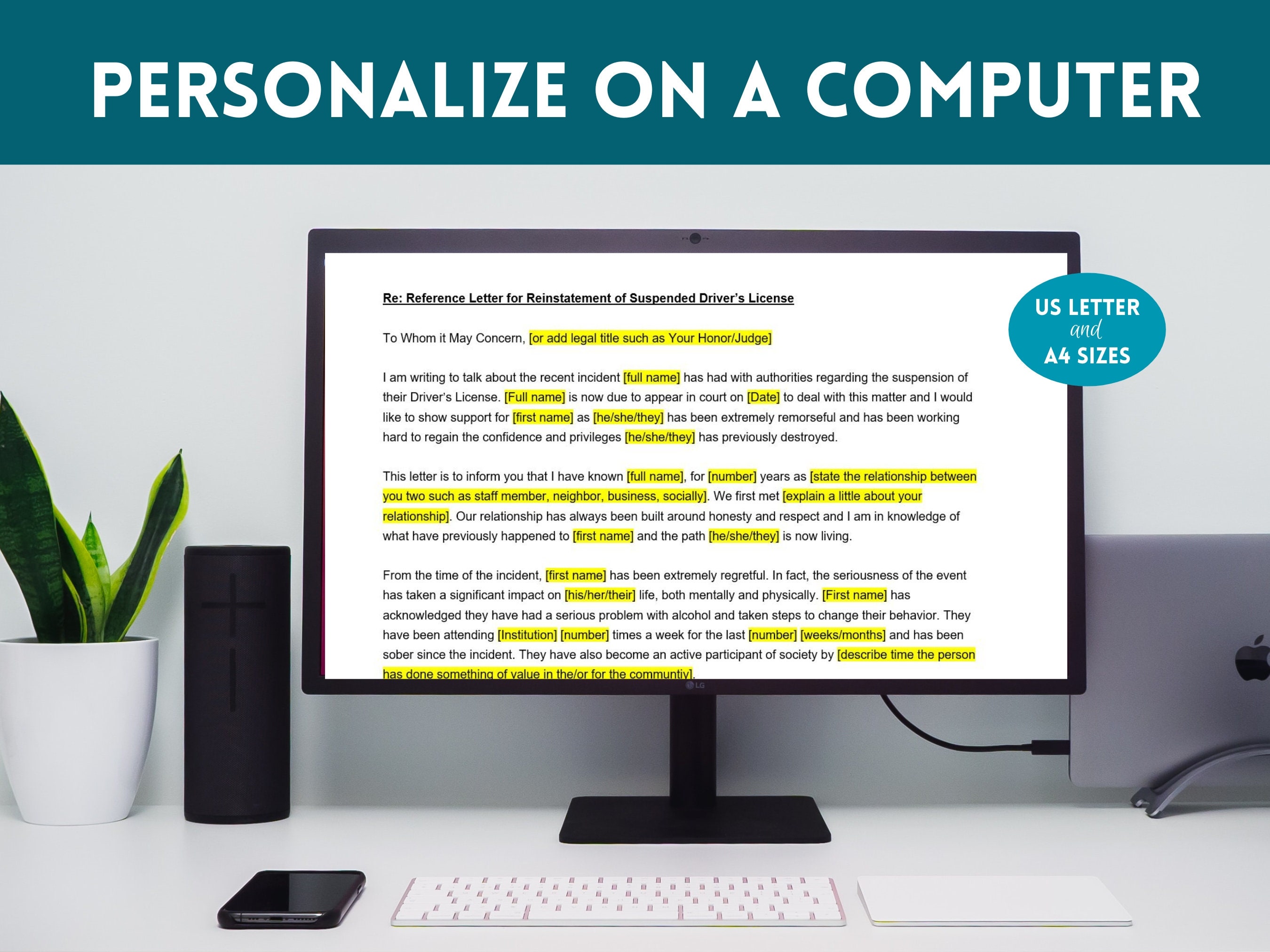 Character Reference Letter to Restore Drivers License, Court Character ...