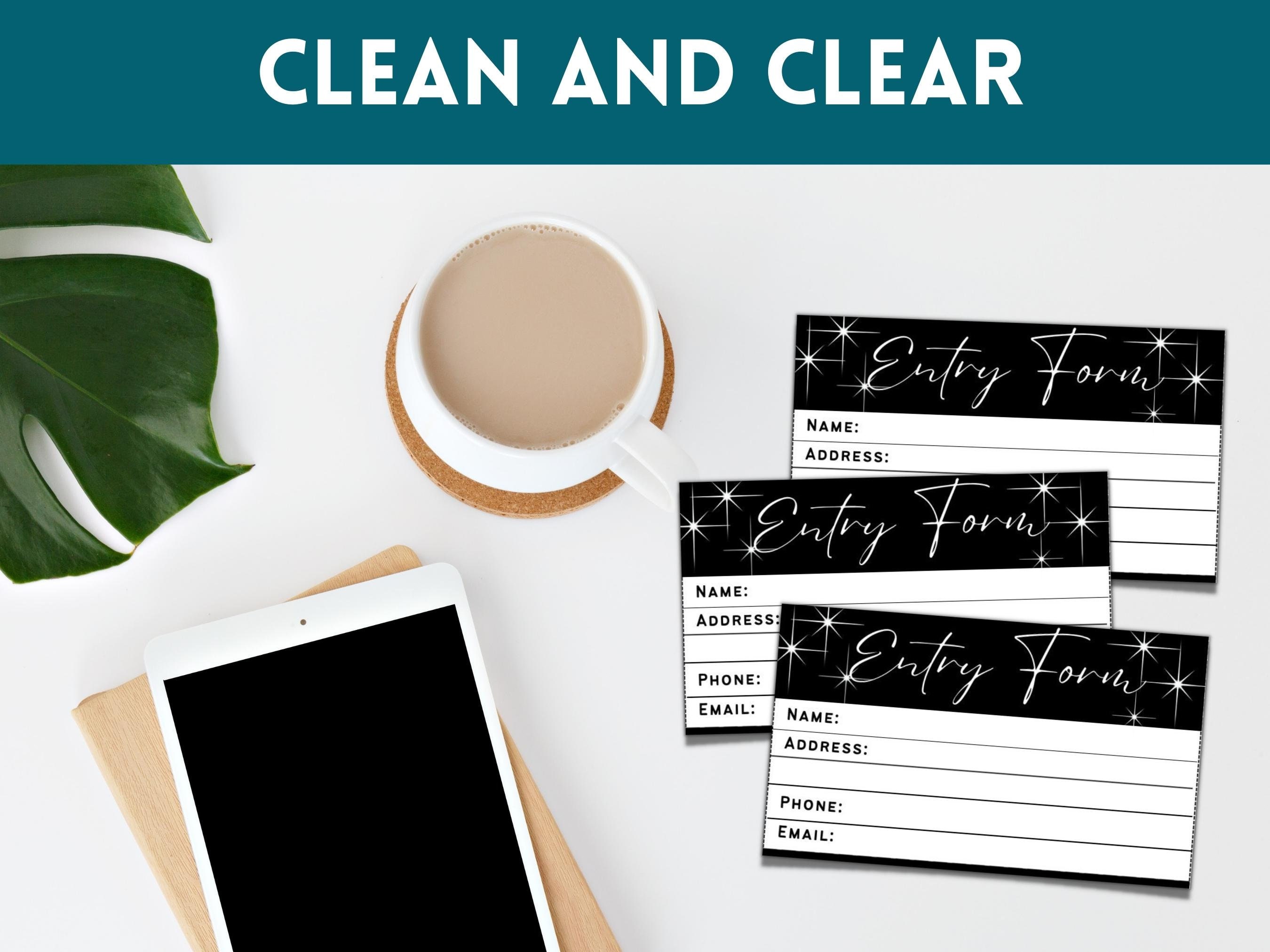 Printable Raffle Entry Form Ticket, Enter to Win Printable Ticket ...